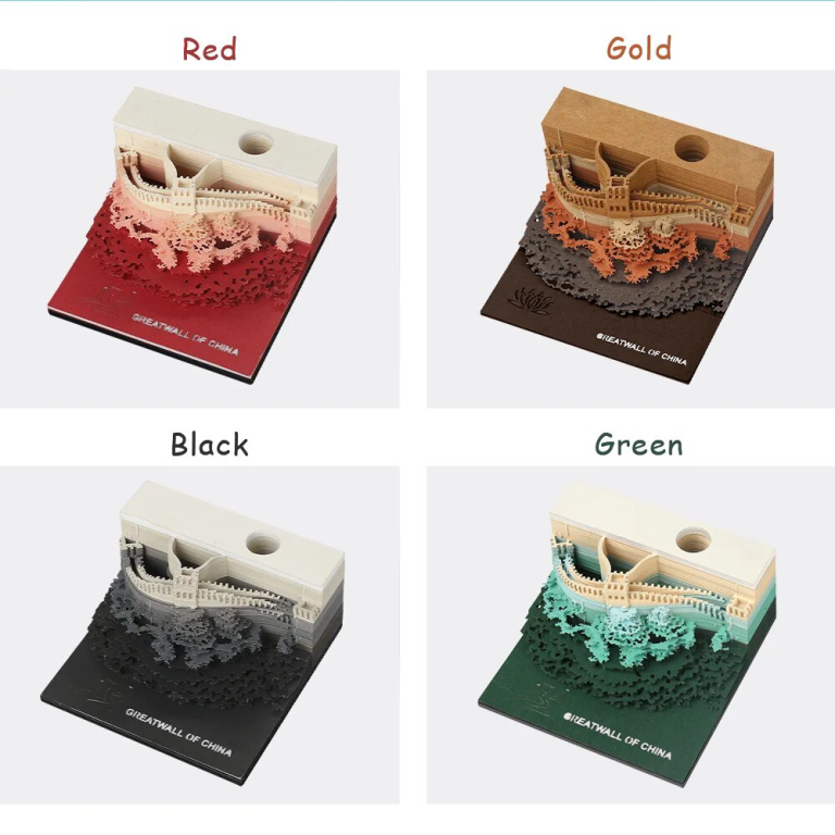 Great Wall Omoshiroi Block 3D Memo Pads - Omoshiroi Block Shop