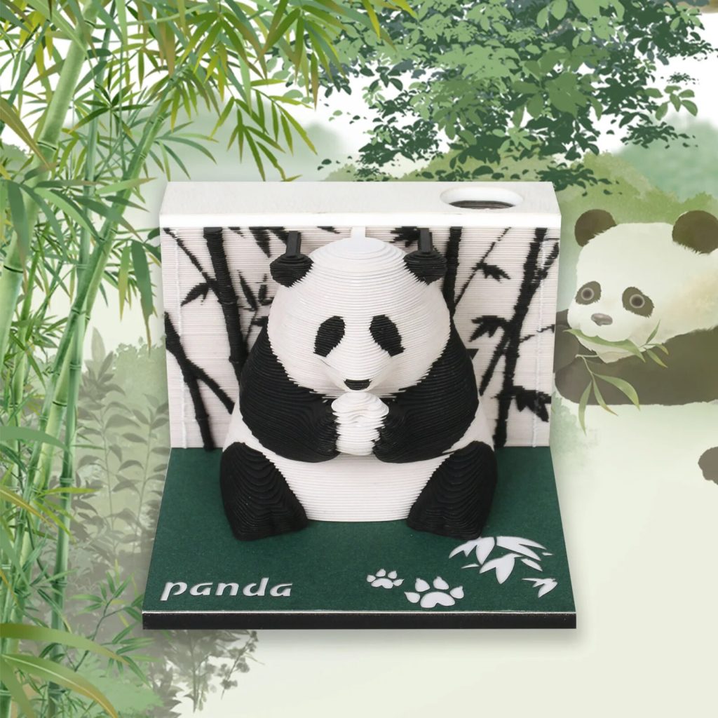 Panda Omoshiroi Block 3D Memo Pads - Omoshiroi Block Shop