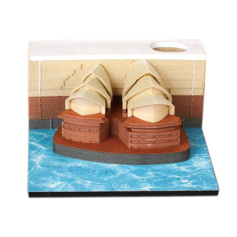 Sydney Opera House Omoshiroi Block 3D Memo Pads - Omoshiroi Block Shop
